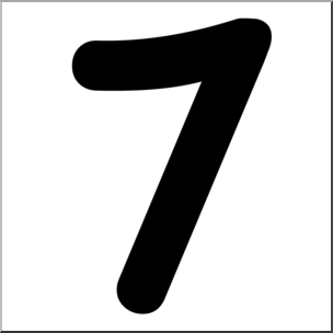 Clip Art: Number Set 6: Trees 08 Color – Abcteach