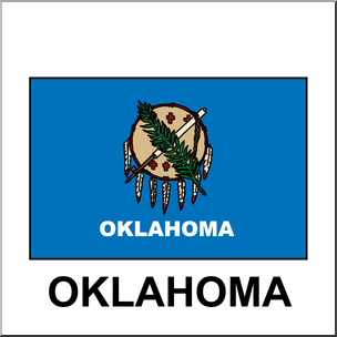 Clip Art: Flags: Oklahoma Color – Abcteach