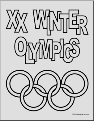 Coloring Page: Summer Olympics – Gymnastics (Rhythmic) – Abcteach