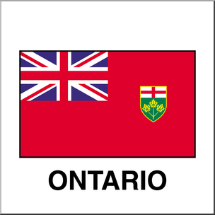 Clip Art: Flags: Ontario Color – Abcteach