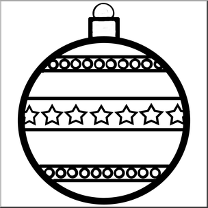 Clip Art: Ornament 1 B&W – Abcteach