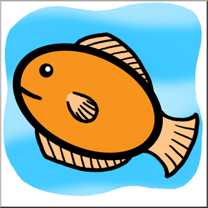 Clip Art: Basic Shapes: FIsh: Diamondfish B&W – Abcteach