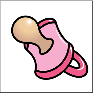 Clip Art: Pacifier Color 01 – Abcteach