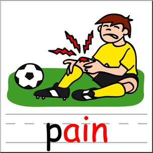 Clip Art: Basic Words: -ain Phonics: Pain Color – Abcteach