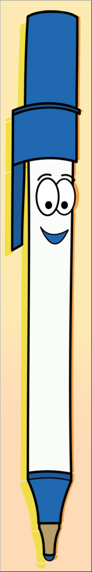 Clip Art: Cute Pen 1 Color 1 – Abcteach