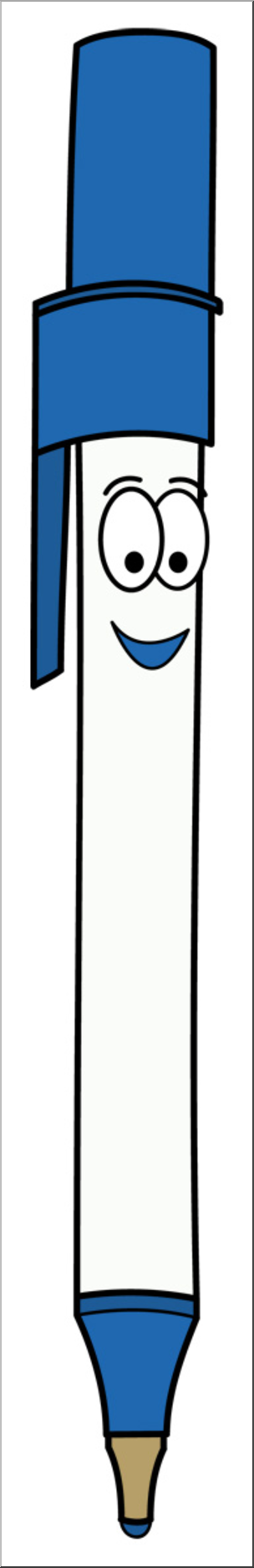Clip Art: Cute Pen 1 Color 2 – Abcteach