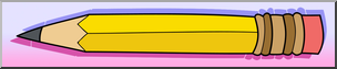 Clip Art: Pencil 03 Color 1 – Abcteach