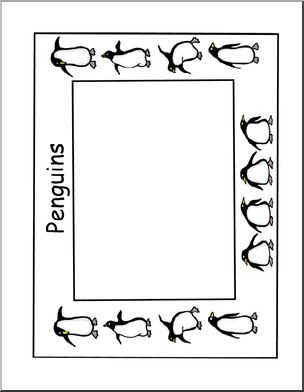 Border Paper: Penguins – Abcteach