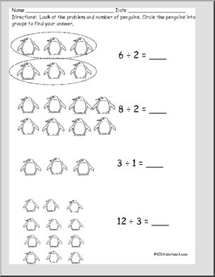 Math: Penguin Unit – Division – Abcteach