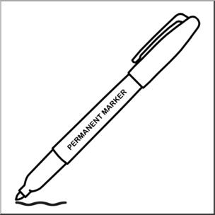Clip Art: Permanent Marker B&W – Abcteach