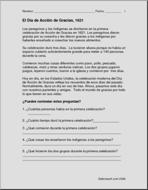 Spanish: El DÃŒa de la Independencia – Completa las frases ...