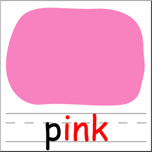 Clip Art: Basic Words: -ink Phonics: Pink Color – Abcteach