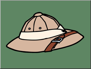 Clip Art: Pith Helmet Color 1 – Abcteach
