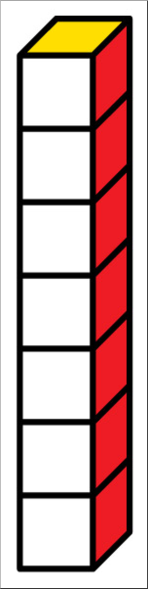 Clip Art: Place Value Blocks Color 0007 – Abcteach