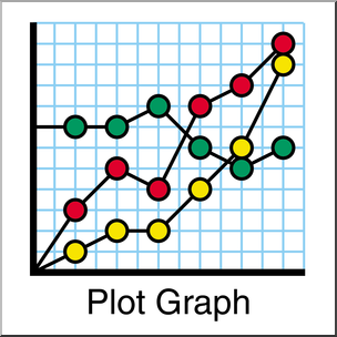 Clip Art: Graphing: Plot Graph Color – Abcteach