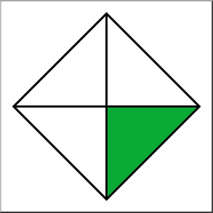 Clip Art: Polygon 04 1/4 Color – Abcteach