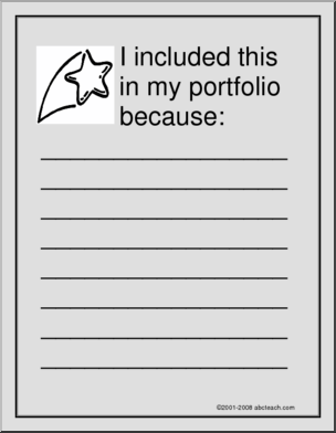 Spelling Portfolio Cover – Abcteach