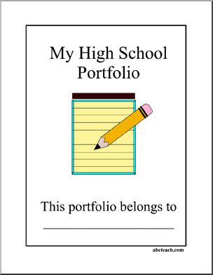 Portfolio Cover: My Portfolio High School – Abcteach
