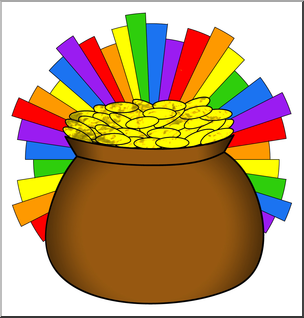 Clip Art: Pot of Gold 2 Color 2 – Abcteach