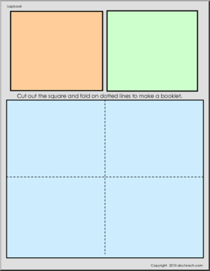 Lapbook: Book Template 3 (color) – Abcteach