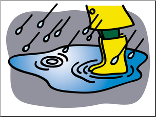 Clip Art: Basic Words: Puddle Color Unlabeled – Abcteach