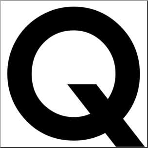 Clip Art: Alphabet Set 00: O Upper Case BW – Abcteach