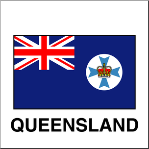 Clip Art: Flags: Queensland Color – Abcteach