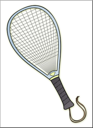 Clip Art: Racquetball Racquet 1 Color 2 – Abcteach