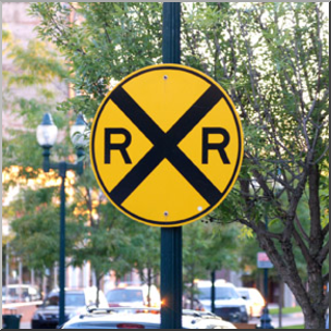 Photo: Railroad Crossing Sign 01b LowRes – Abcteach
