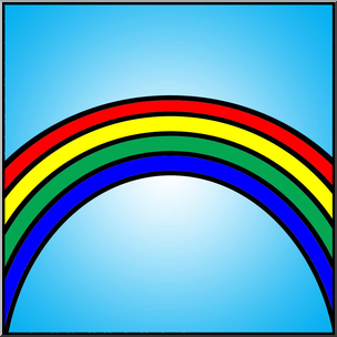 Clip Art: Rainbow 3 Color – Abcteach