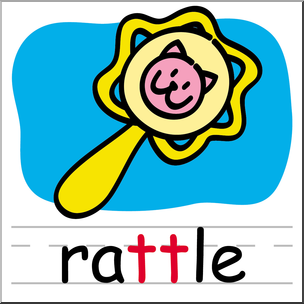 Clip Art: Basic Words: Double Consonants BB: Dribble Color – Abcteach