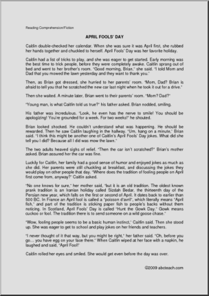 Poster: Happy April Fool’s Day – Abcteach