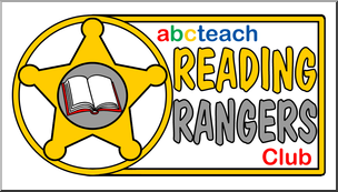 Clip Art: Reading Rangers Club Logo 1 Color – Abcteach