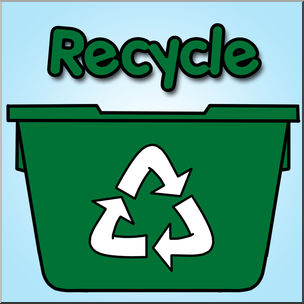 Clip Art: Recycle Bin Color – Abcteach