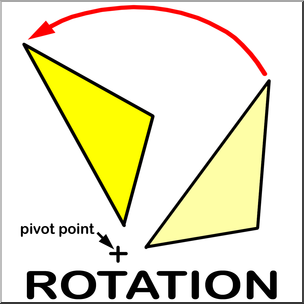 Clip Art: Geometry Illustration: Rotation Color – Abcteach