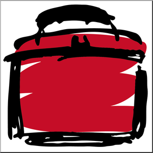 Clip Art: Lunch Box 2 Red – Abcteach