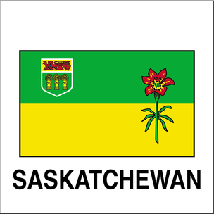 Clip Art: Flags: Saskatchewan Color – Abcteach