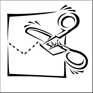 Clip Art: Scissors: Cutting Zig Zag B&W – Abcteach