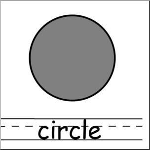 Clip Art: Shapes: Circle Grayscale Labeled – Abcteach