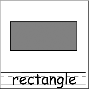 Clip Art: Irregular Polygons: Quadrilateral B&W Labeled – Abcteach