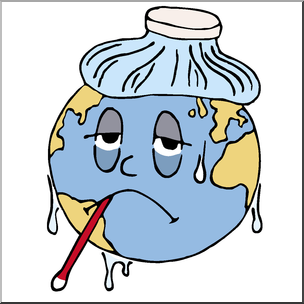 Clip Art: The Earth in Distress Color – Abcteach