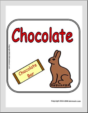 Theme Sign: Chocolate – Abcteach
