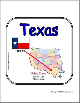 Sign: Texas – Abcteach