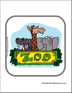 Center Sign: Zoo – Abcteach