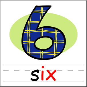 Clip Art: Basic Words: -ix Phonics: Six Color – Abcteach