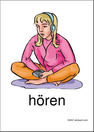 German: Poster – LISTEN – Abcteach