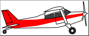 Clip Art: Small Airplane Color – Abcteach