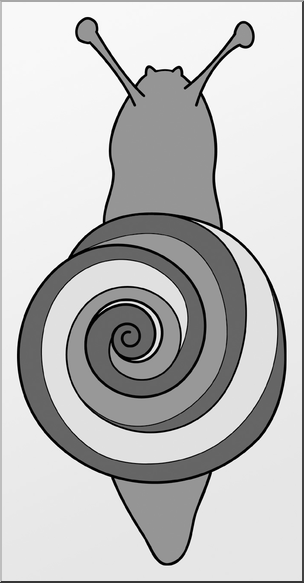 Clip Art: Snail 2 Grayscale – Abcteach