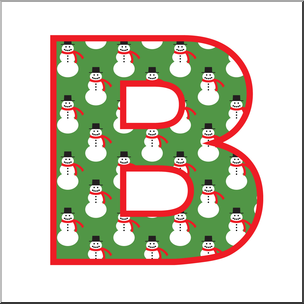 Clip Art: Alphabet Set 03: B Upper Case Color – Abcteach