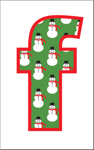 Clip Art: Alphabet Set 03: F Lower Case Color – Abcteach